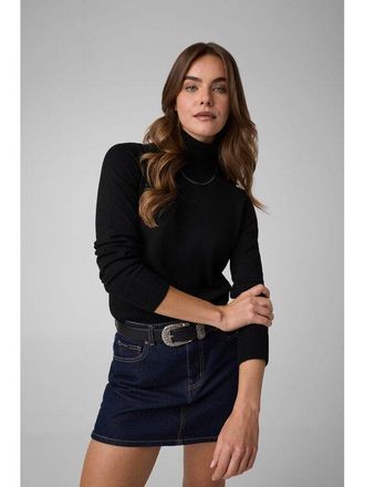 Guess Rollkragenpullover 184166 Schwarz Classic Fit