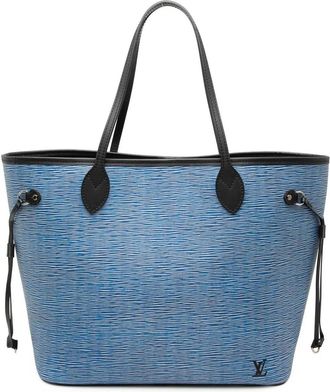 Louis Vuitton Shopper - Epi Denim Neverfull MM - Gr. unisize - in Blau - f&uuml;r Damen