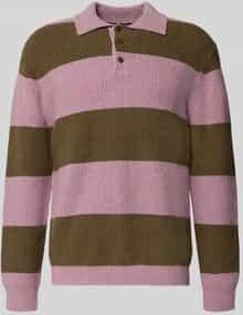 Wood Wood Strickpullover mit Polo-Kragen Modell Kimse