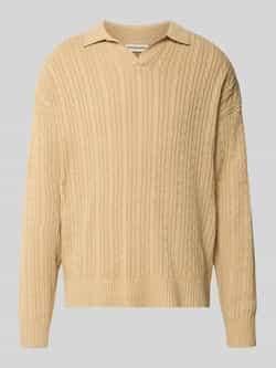 Redefined Rebel Oversized Strickpullover mit Zopfmuster Modell JARED