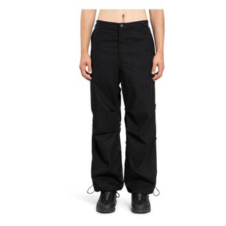 maharishi Homme, Pantalons, Noir, Taille: M Taille Ajustable Pantalons Lâches Snopants