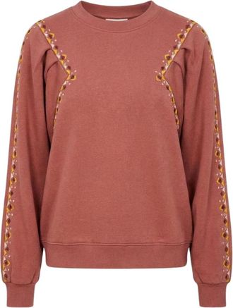BA&SH Femme, Sweatshirts et sweats &agrave; capuche, Rose, Taille: 38 FR Sweat Mesta