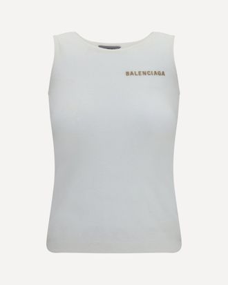 Balenciaga Logo Tank Top Female S