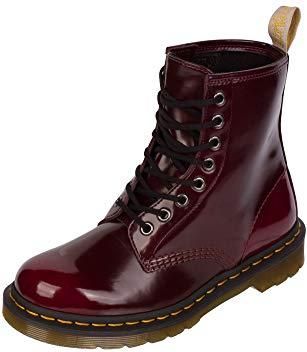 Dr. Martens Mixte Vegan 1460 Bottes & Bottines Classiques, Rouge (Cherry Red 600), 37 EU