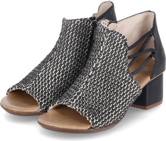 Rieker Damen Sandalette in schwarz-Kombi - Gr. 36