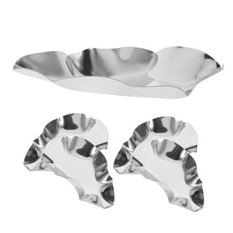 Cabilock 5 St&uuml;ck Austernteller Aus Edelstahl Zum Grillen Von Austernschalen, K&uuml;che, Metall, Austernschale, Austerngrillpfanne F&uuml;r Muscheln, Jakobsmuscheln, Mee