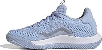 adidas Adidas Femme SoleMatch Control W Clay Sneaker, Blue Dawn/Matte Silver/FTWR White, 37 1/3 EU