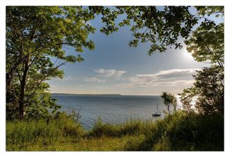 Wallario selbstklebendes Poster - Blick aufs Wasser, Aufkleber in Premiumqualit&auml;t, Klebefolie Gr&ouml;&szlig;e: 61 x 91,5 cm (Maxiposter)