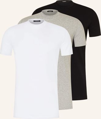 Dsquared2 3er-Pack T-Shirts grau