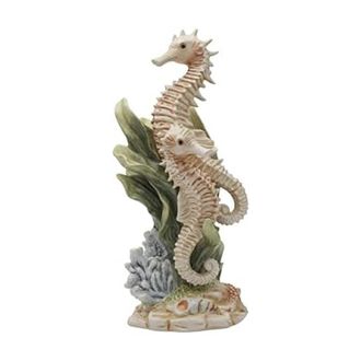 Fitz and Floyd Fitz & Floyd Fitz and Floyd K&uuml;stenhaus, Seepferdchen, Keramikfigur, 34,9 cm