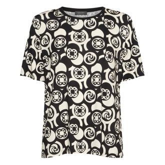 Elena Miro Femme, Tops, Noir, Taille: 38 FR T-Shirt