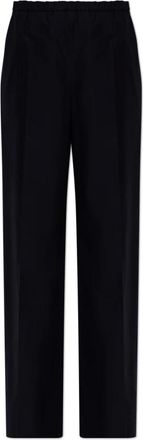 Moncler Femme, Pantalons, Bleu, Taille: 36 FR Pantalon large en coton