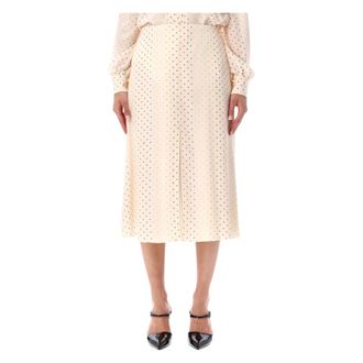 Valentino Garavani Femme, Jupes, Blanc, Taille: 38 FR Jupe midi