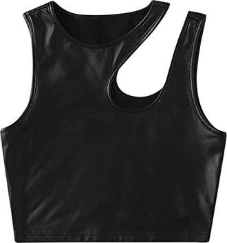 Generic Basique Gilet pour Femme LéGant Femmes Haut en Soie sans Manches avec Col Rond DéBardeur Bretelles Spaghetti Confortable sous-VêTements Tunique De Soi