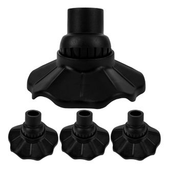 Hemobllo 4 St&uuml;ck Stuhlbeinkappen 16mm aus Kunststoff rutschfeste M&ouml;belbeinschoner f&uuml;r Campingst&uuml;hle und Klappst&uuml;hle Bodenschutz gegen Kratzer und Ger&auml;usche Ein