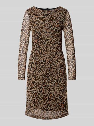 Swing Knielanges Cocktailkleid mit seitlicher Raffung