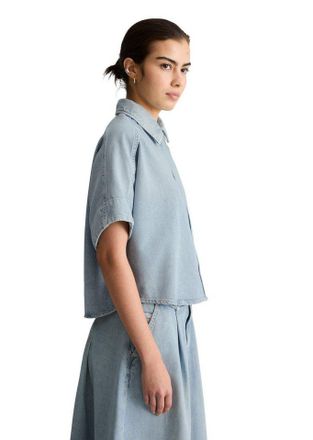 Marc O'Polo Denim Jeansbluse aus reiner Baumwolle