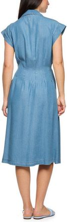 Marc Cain Jeanskleid Serene Hues Premium Damenmode Midi-Denimkleid, figurbetont