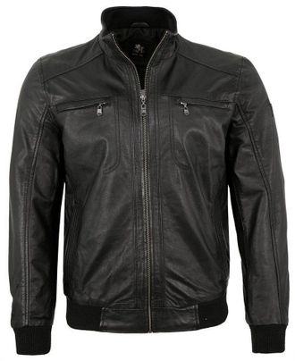 Otto Kern Lederjacke Men-101 OTTO KERN - Herren Echtleder Lederjacke Blouson Lammnappa schwarz