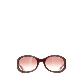 Gucci Runde Sonnenbrille - - Accessories - Damen - Rot - ONE SIZE
