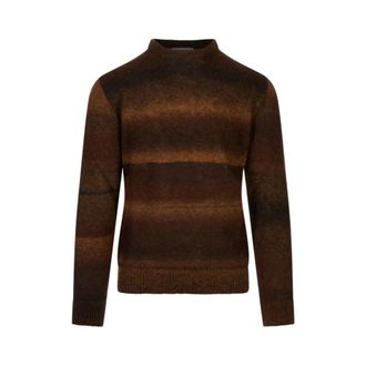 Corneliani Rundhals-Strickpullover - - Knitwear - Herren - Braun - XL