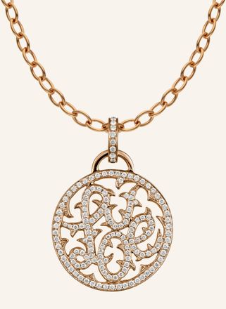 Cada Cada Kette Medium Floral Love rosegold
