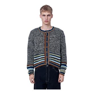 Story mfg. Root Strickjacke - - Knitwear - Herren - Mehrfarbig - L