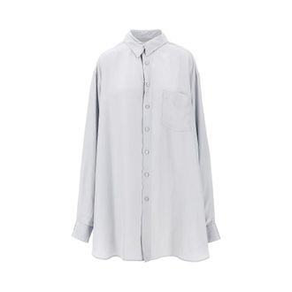 Maison Margiela Oversized viscose shirt Woman 40