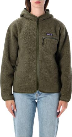 Patagonia Retro Pile Hoody - - Sport - Damen - Gr&uuml;n - S