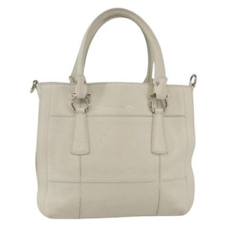 Ferragamo Pre-owned Lederhandtasche - - Pre-owned - Damen - Wei&szlig; - ONE SIZE