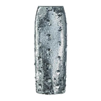 Riani Sequin Maxi Skirt - - Skirts - Damen - Grau - S
