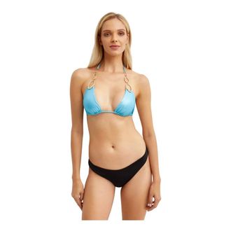 Beach Bunny Femme, Maillots de bain, Bleu, Taille: 42 FR Kinsley Bikini Top
