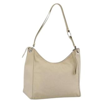 Ferragamo Sac bandouli&egrave;re en toile Pre-owned - Femme - Pre-owned - Beige - Taille: ONE Size