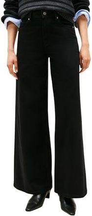 Tommy Hilfiger Jean Femme Black 70S Jambes Larges, Noir (Black), 34W/34L