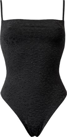Anekdot Damen vegan Badeanzug Alba Black Floral Jacquard