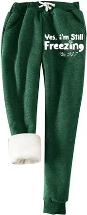 Generic Legging doublé en polaire pour femme - Collants thermiques confortables - Doux et chaud - Pantalon de yoga épais - Pour la maison, le quotidien, les v