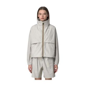 K-Way Femme, Sport, Beige, Taille: 40 FR Veste Aubette Memory Touch