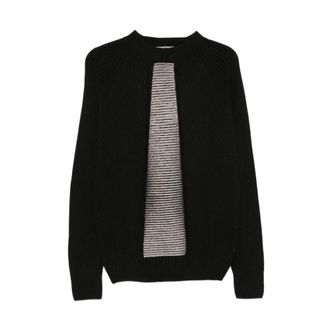 D.exterior Pullover mit Rundhalsausschnitt - - Knitwear - Damen - Schwarzk - XL