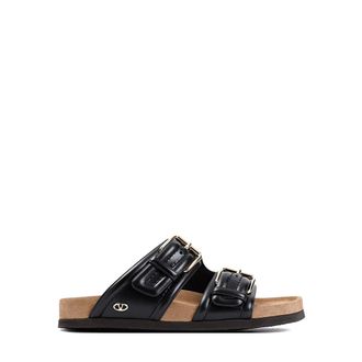 Valentino Garavani Femme, Chaussures, Noir, Taille: 36 EU Criss Cross Slippers