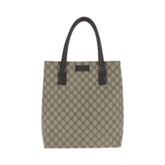 Gucci Sac cabas en toile GG Supreme cuir Pre-owned - Femme - Pre-owned - Brun - Taille: ONE Size