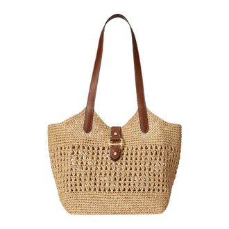 Ralph Lauren Femme, Sacs, Brun, Taille: ONE Size Tasha STW TT Tote Large