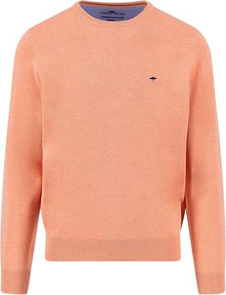 Fynch-Hatton Feinstrickpullover aus Baumwolle mit Rundhalsausschnitt Peach/L