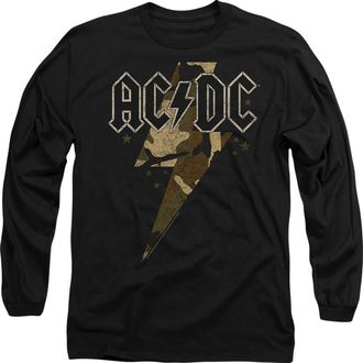 AC/DC ACDC Unisex Camo Bolt Mens Long Sleeve T-Shirt, Schwarz, M