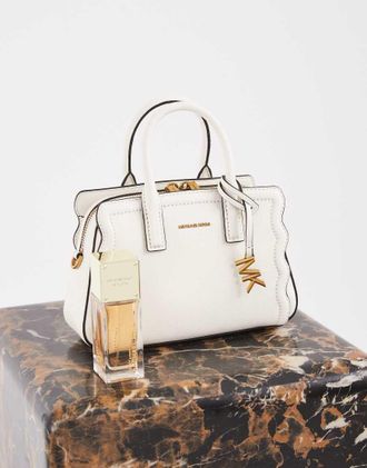 Michael Kors Laila - Extra kleine Umh&auml;ngetasche in Eierschalenwei&szlig;