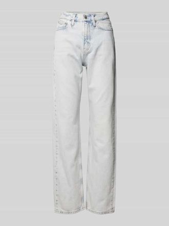 Calvin Klein Jeans High Waist Straight Leg Jeans aus reiner Baumwolle