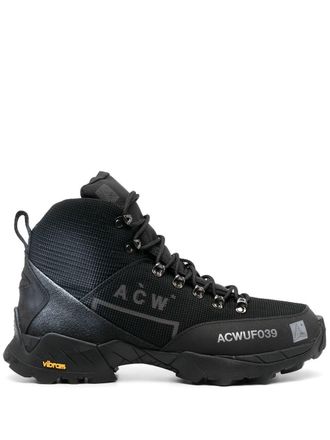 A-Cold-Wall* baskets montantes en mesh à logo imprimé - Noir