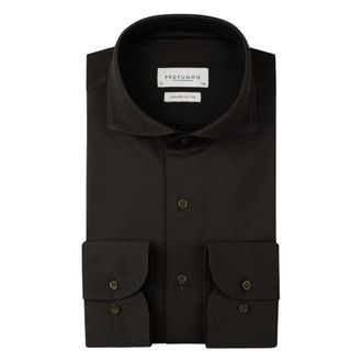 Profuomo Homme, Chemises, Brun, Taille: 3XL Chemise Tricot&eacute;e Japonaise