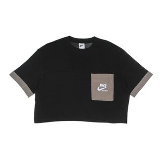 Nike Femme, Sport, Noir, Taille: 42 FR Top Heritage Short T-Shirt