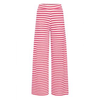 Ichi Ichi, Femme, Pantalons, Rose, Taille: 40 FR Wide Pantalons