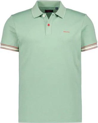 N.Z.A. Herren Polo-Shirt gr&uuml;n meliert